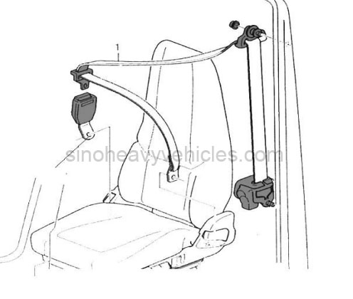 SINOTRUK PARTS CATALOG CABIN DRIVER SEAT